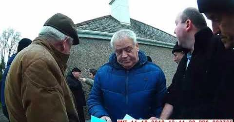 Aidan Devlin in the tan jacket from Summerhill in Co. Meath carrying out the illegal and ...