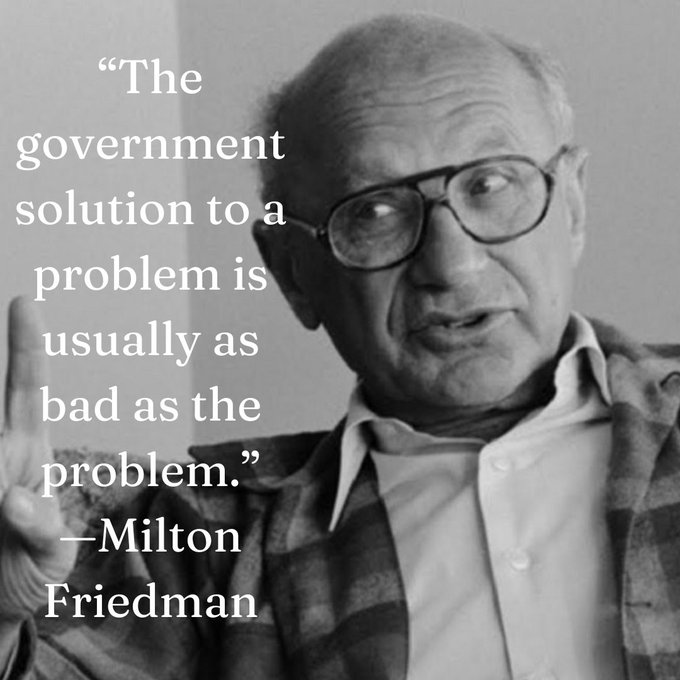 Milton Friedman, Nobel Laureate, quotes in context of what may happen ...