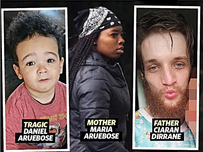 PARENTS OF TRAGIC TOT DANIEL ARUEBOSE NAMED AS MARIA ARUEBOSE & CIARAN ...